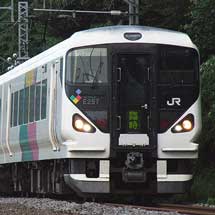 E257系M104編成，特別車両E655-1を連結して試運転｜鉄道ニュース｜2008年12月6日掲載｜鉄道ファン・railf.jp