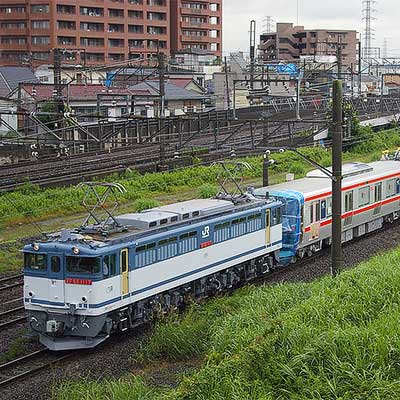 EF65 1117，つくばエクスプレス甲種輸送をけん引｜鉄道ニュース｜2008年7月1日掲載｜鉄道ファン・railf.jp