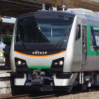 HB-E300系「リゾートあすなろ」が青森駅で展示される｜鉄道ニュース｜2010年9月25日掲載｜鉄道ファン・railf.jp