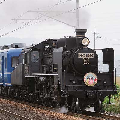 C56 160，“SL北びわこ”号をけん引｜鉄道ニュース｜2011年6月7日掲載｜鉄道ファン・railf.jp