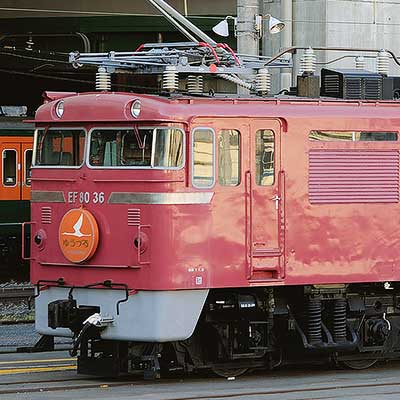 EF80 36，大宮総合車両センター構内に留置｜鉄道ニュース｜2012年12月11日掲載｜鉄道ファン・railf.jp