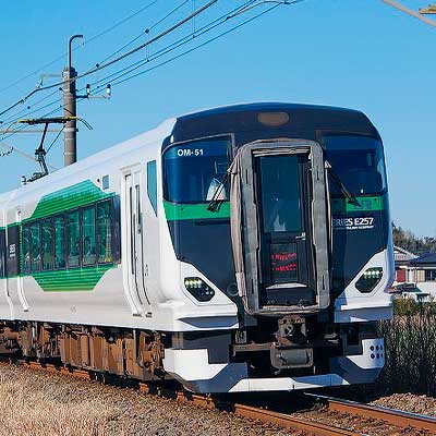 E257系5500番台による臨時特急“開運初詣号”運転｜鉄道ニュース｜2022年1月4日掲載｜鉄道ファン・railf.jp