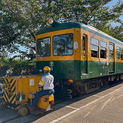 旧月潟駅でモハ11の乗車体験イベント｜鉄道ニュース｜2023年9月25日掲載｜鉄道ファン・railf.jp