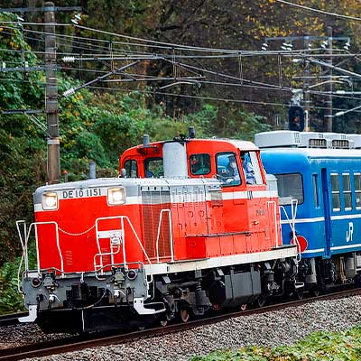 山陽本線でDE10 1151＋12系5両＋EF65 1133を使用した試運転｜鉄道ニュース｜2023年11月11日掲載｜鉄道ファン・railf.jp