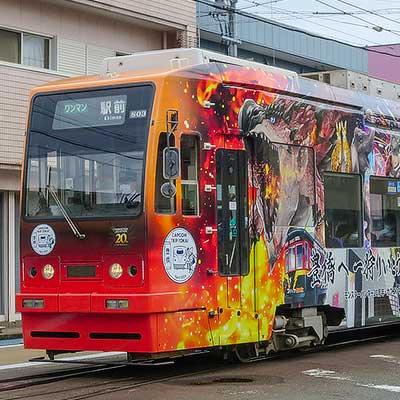 豊橋鉄道モ803に「モンスターハンター」ラッピング｜鉄道ニュース｜2024年5月2日掲載｜鉄道ファン・railf.jp
