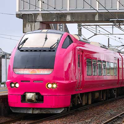臨時特急“ももクロ春一新発田”運転｜鉄道ニュース｜2025年4月13日掲載｜鉄道ファン・railf.jp